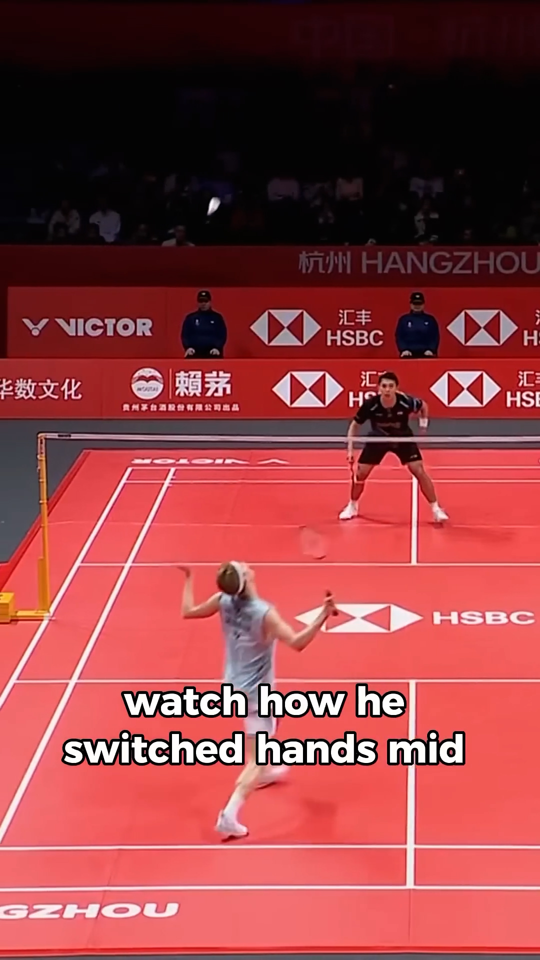 Anders Antonsen's hand switch rally vs Jonatan Christie at World Tour ...