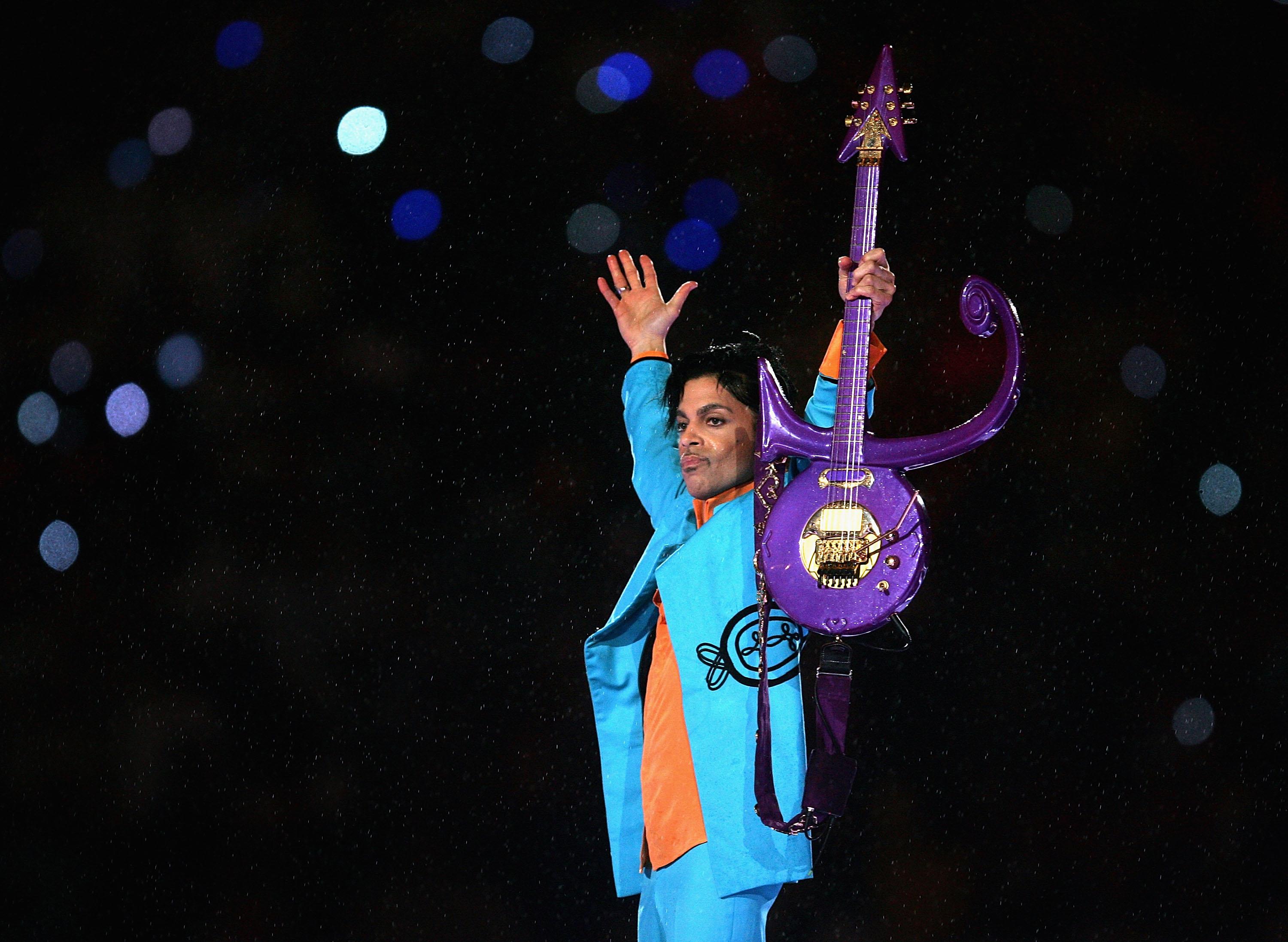 The Met unveils Prince’s love symbol guitar on music icon’s birthday