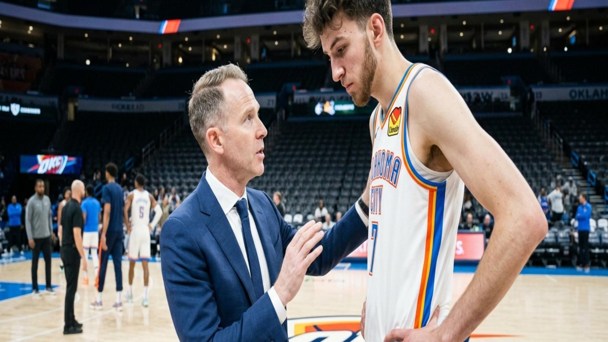 NBA: Sam Presti defends Chet Holmgren after Thunders playoff collapse ...