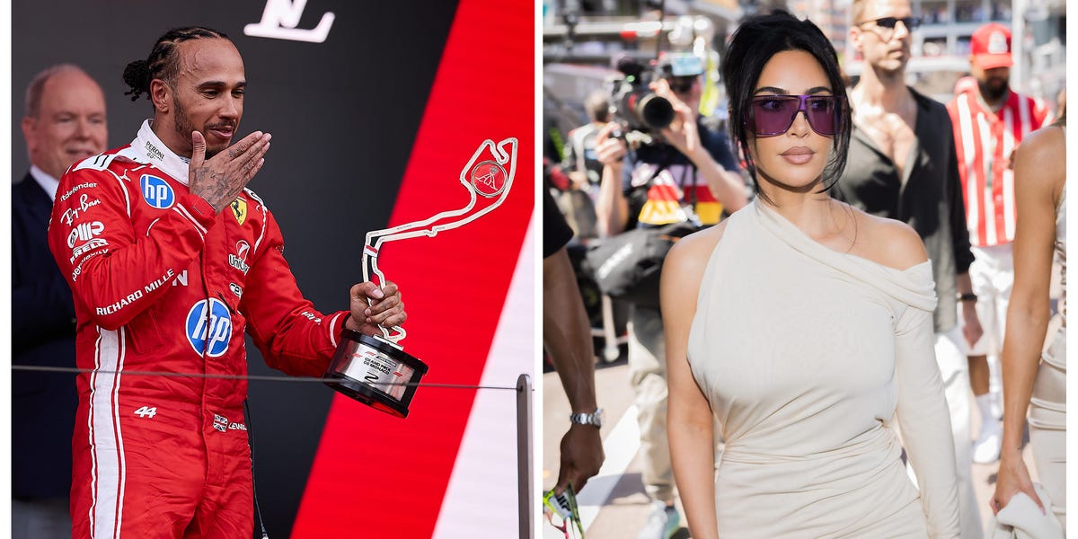 Kim Kardashian and Lewis Hamilton sail off into the sunset after the ...