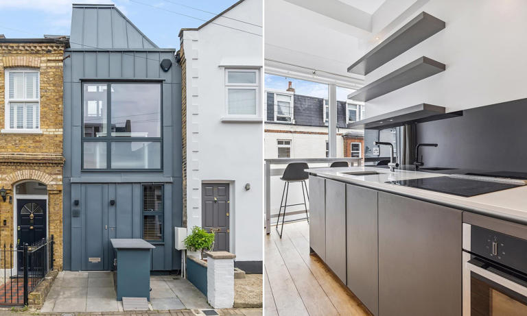 Slight-move! London home barely wider than a Tube carriage goes on sale ...