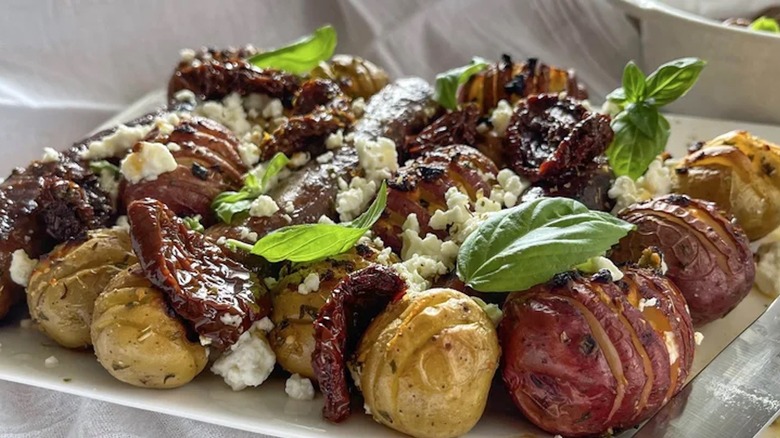 The meaty twist you need to bulk up Greek hasselback potatoes