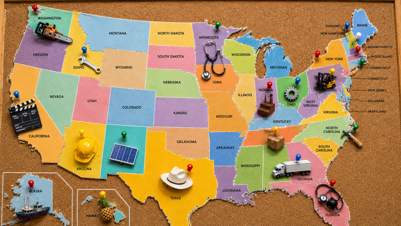 US states that are better for employment if you don’t have a college degree