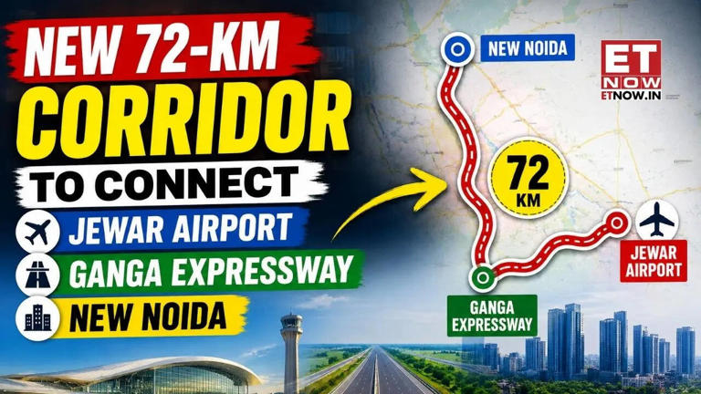 Good news for Delhi-NCR travelers: New 72-km corridor to connect Jewar ...