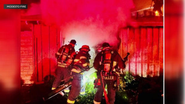 Car crashes into Modesto home after CHP pursuit, killing 2