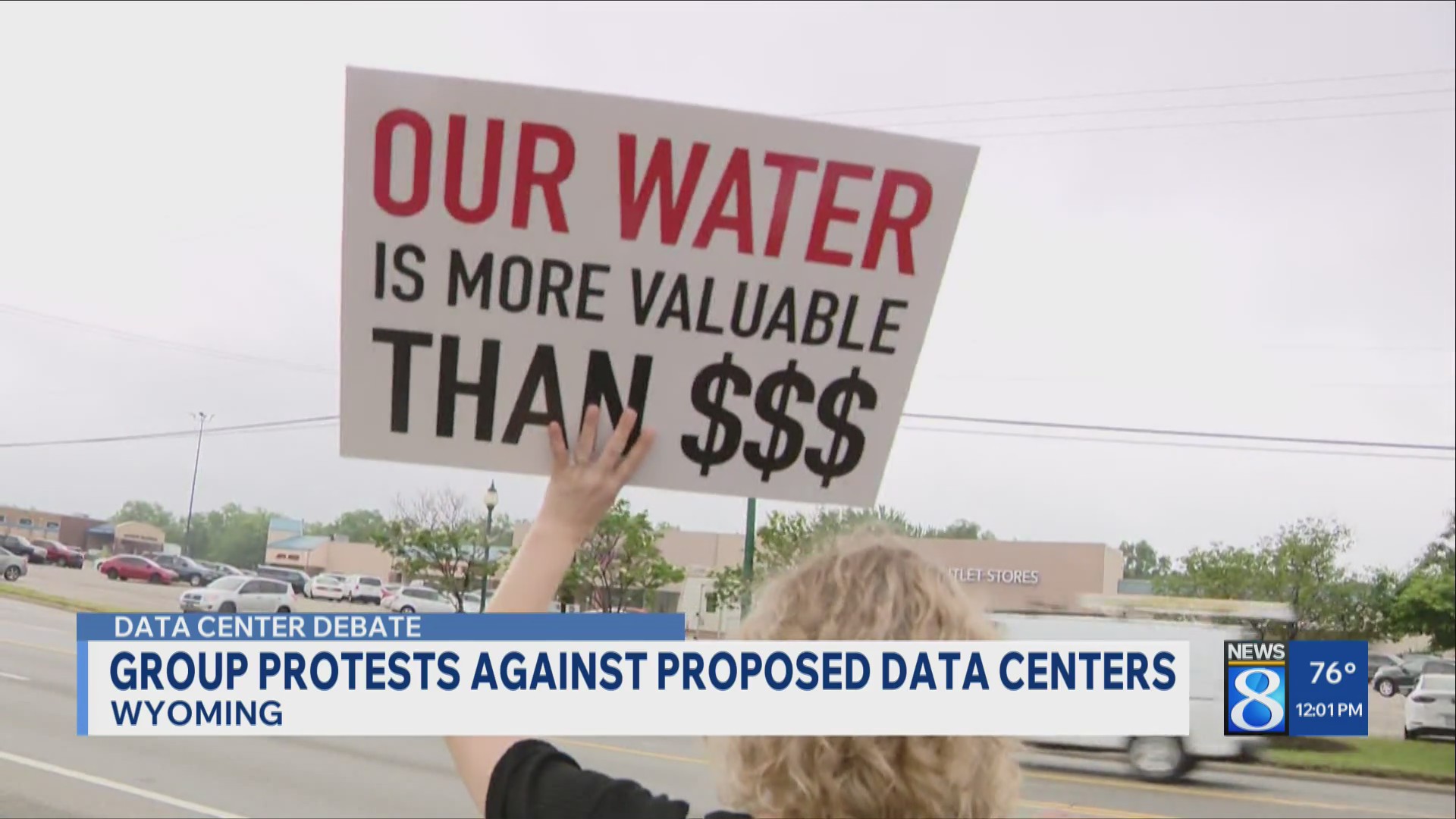 Anti-data center protest underway near Grand Rapids