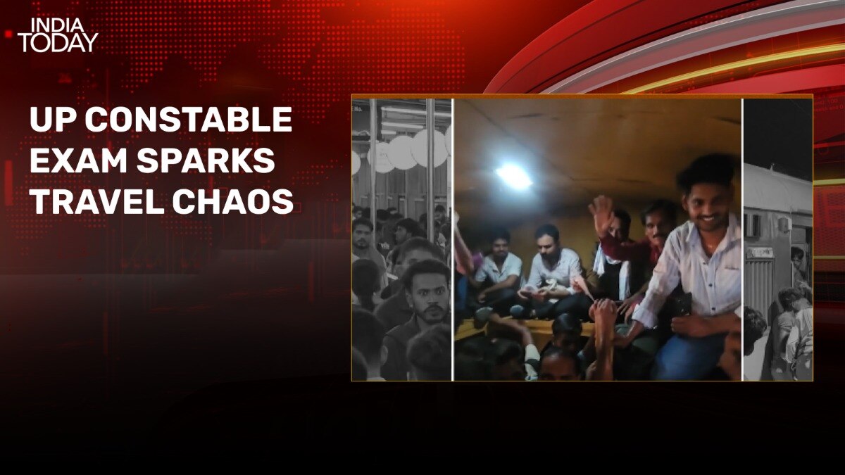 UP constable exam: Overcrowded trains, station chaos and paper leak fears
