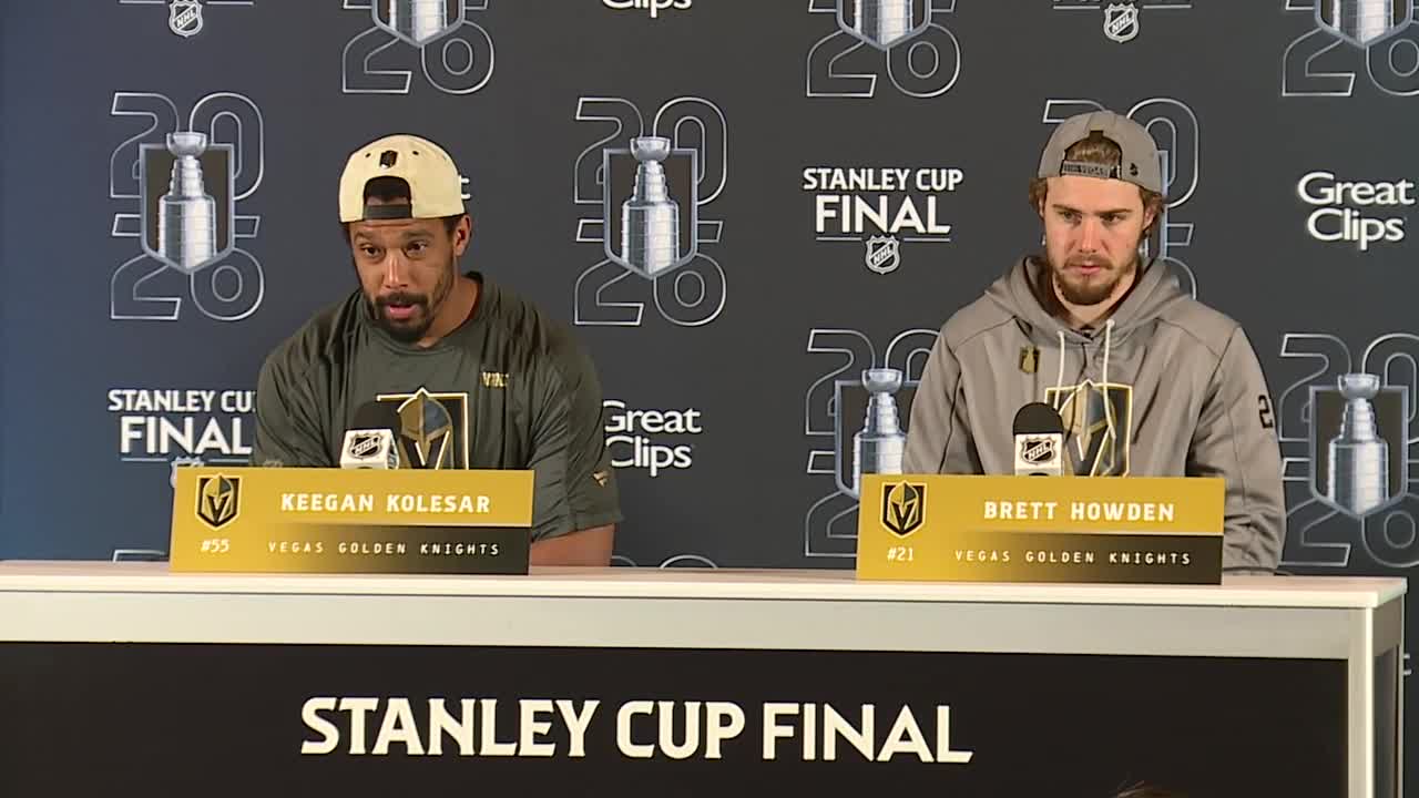 VGK's Brett Howden and Keegan Kolesar talk Game 4 preps for Stanley Cup ...