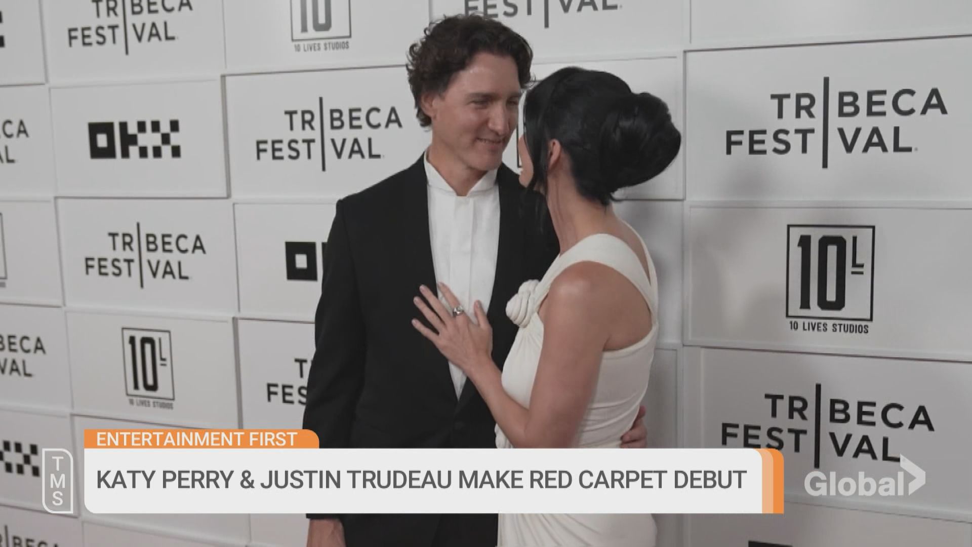 Katy Perry and Justin Trudeau make their red carpet debut at Tribeca ...