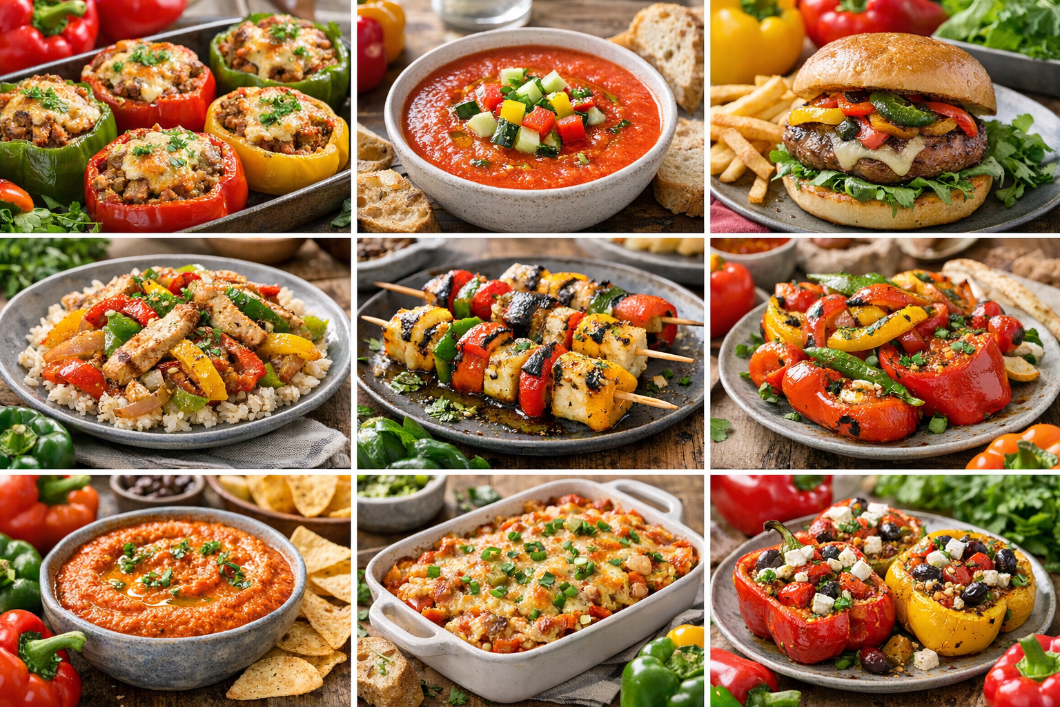 Découvrez ces recettes savoureuses avec des poivrons