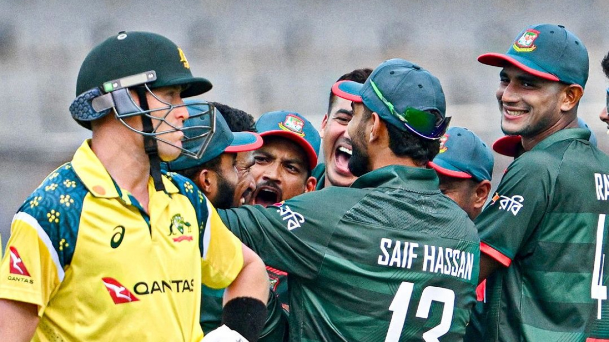 Mosaddek Hossain and Nahid Rana star as Bangladesh beat Australia after ...
