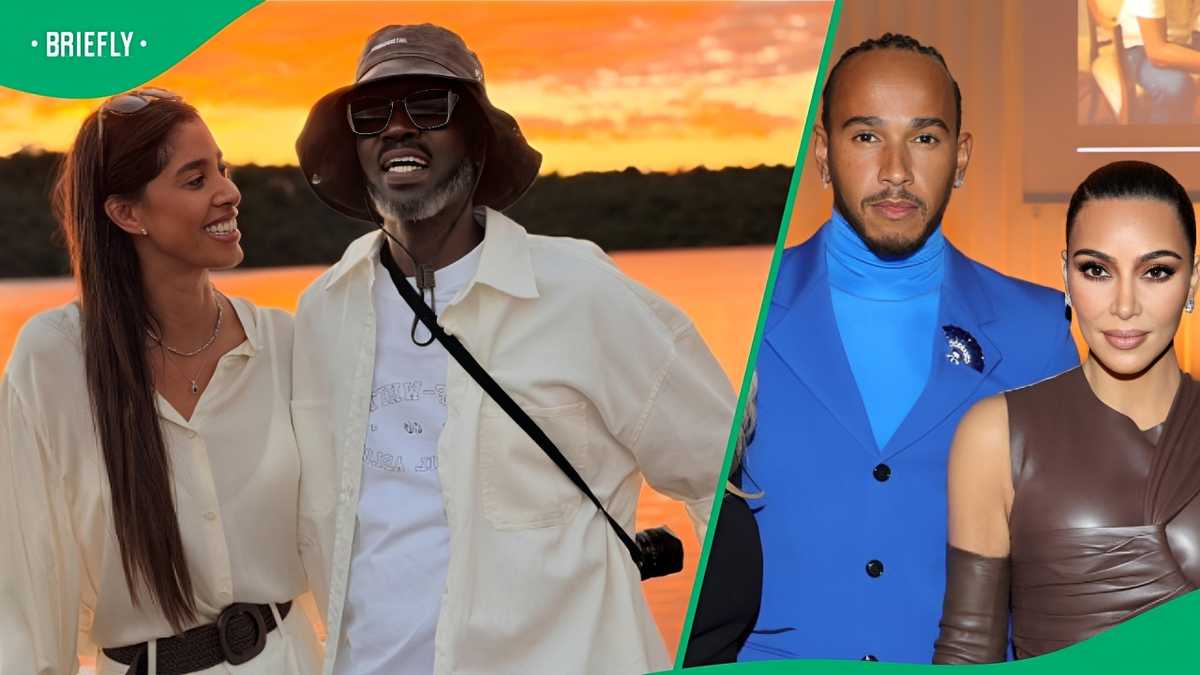 Watch a video of Black Coffee and bae Victoria Gonzalez with Lewis ...