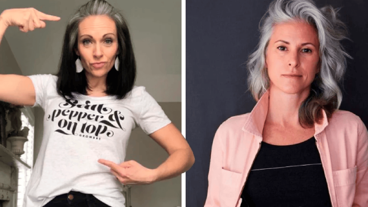 I ditched the hair dye at 32 to embrace my natural gray, and the ...