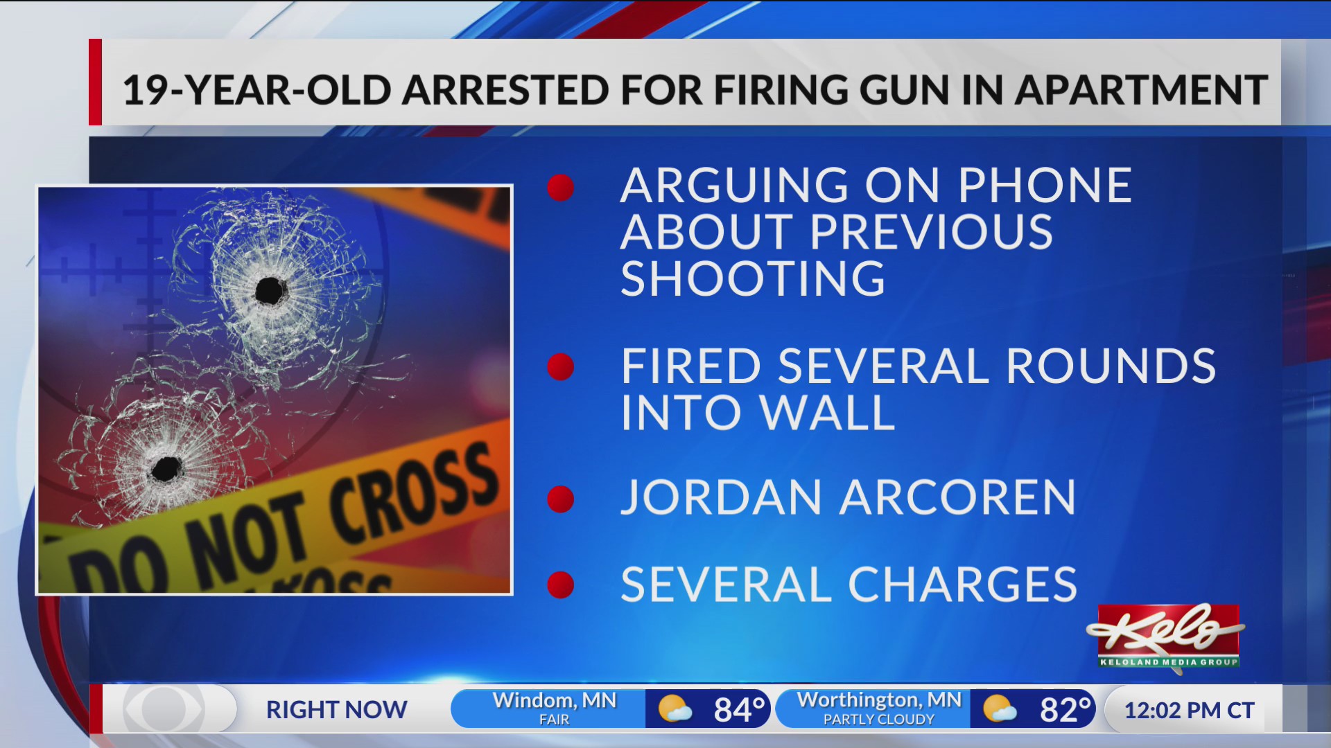 19-year-old arrested for firing gun in apartment