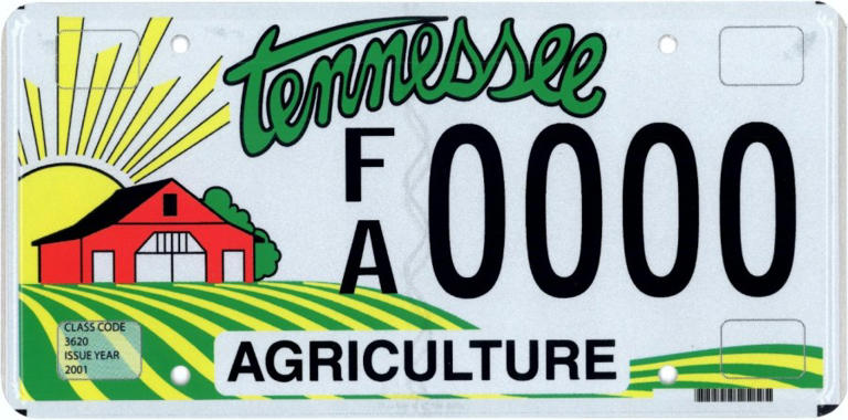 Vote on whether Tennessee should keep or change 'Ag Tag' license plate