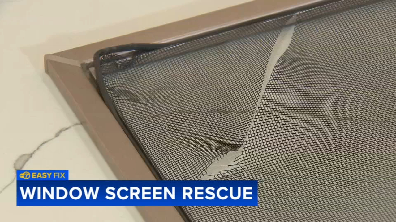How to fix a torn window screen in minutes