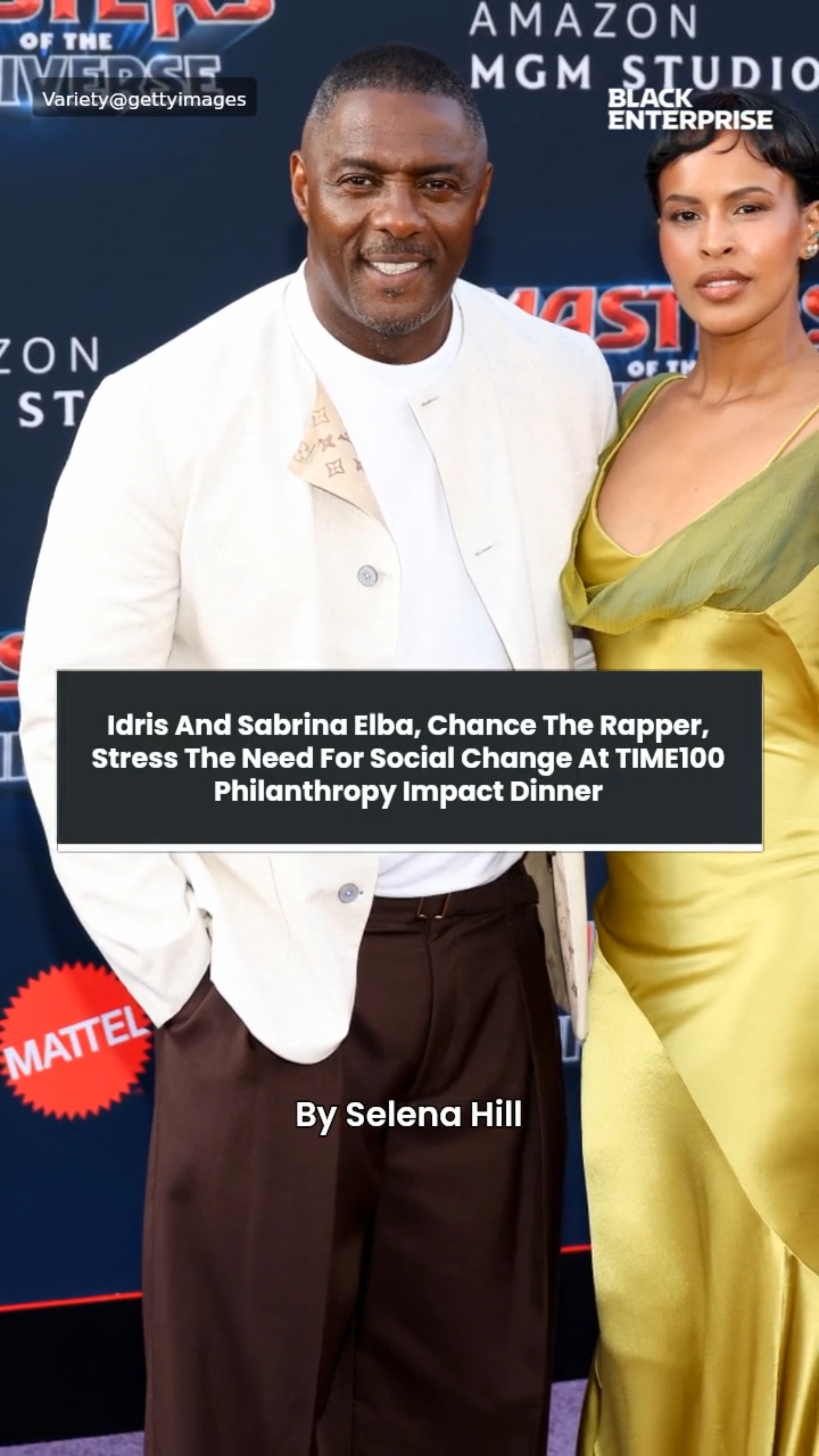 Idris and Sabrina Elba, Chance the Rapper, stress the need for social ...