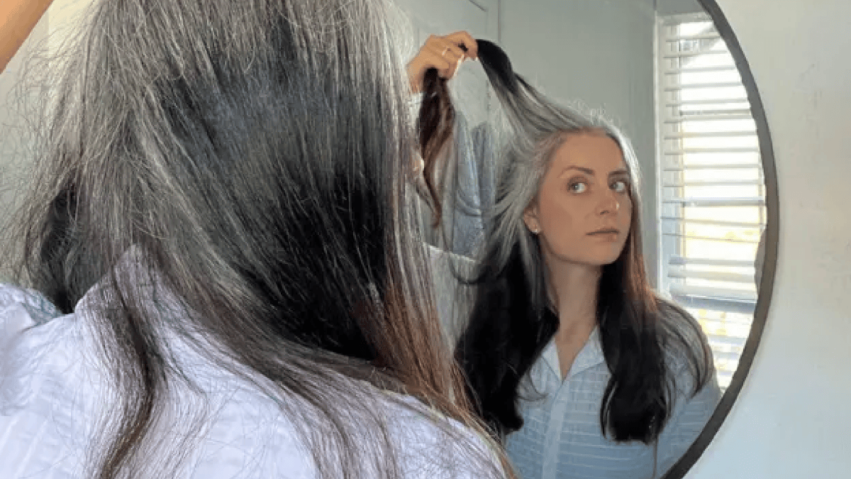I ditched the hair dye at 32 to embrace my natural gray, and the ...