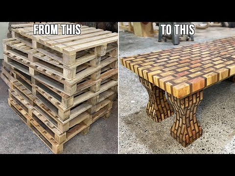 My journey to a unique pallet wood table 🤩