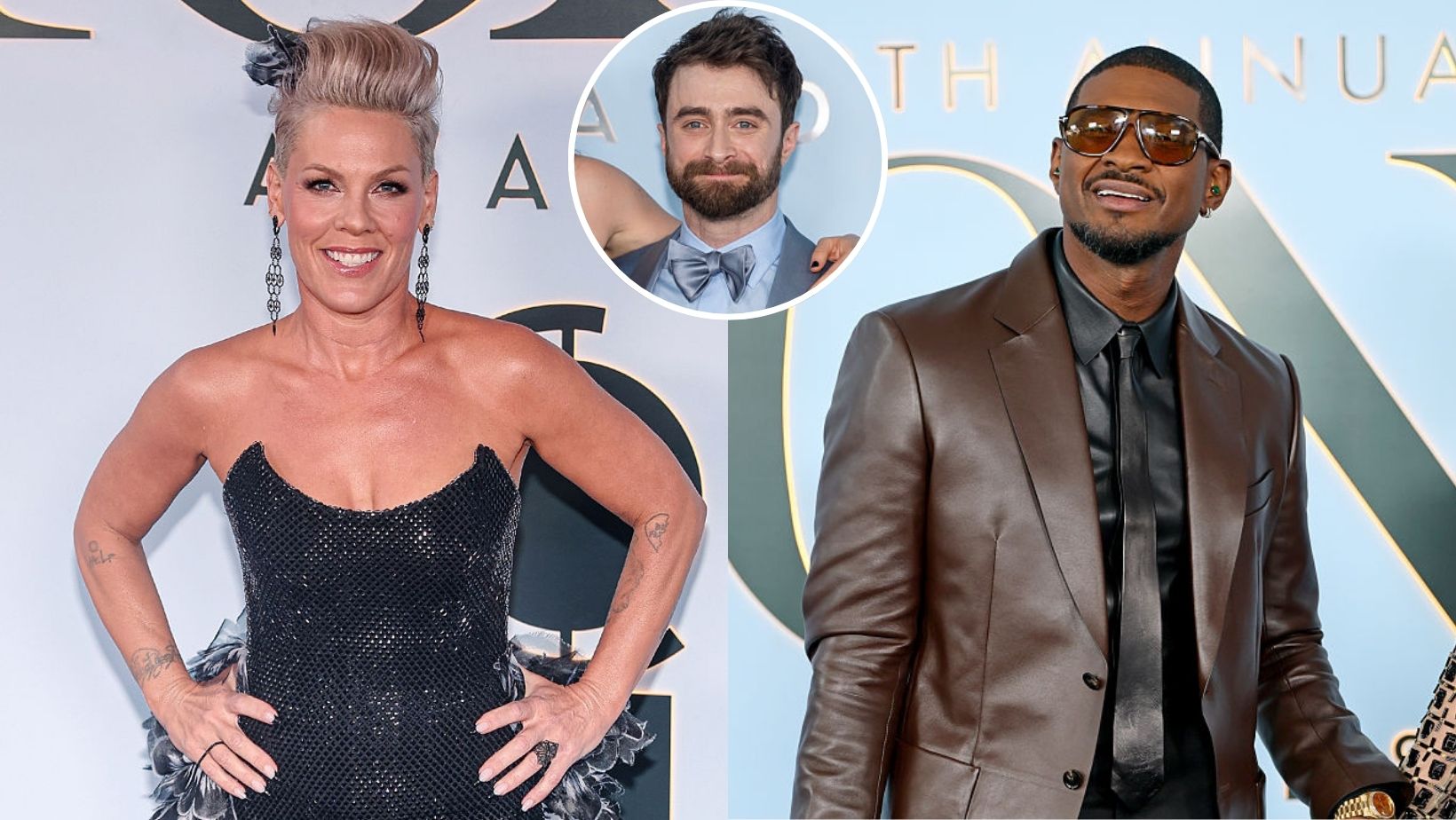 P!NK, Daniel Radcliffe, Usher, and more on the red carpet at the Tony ...
