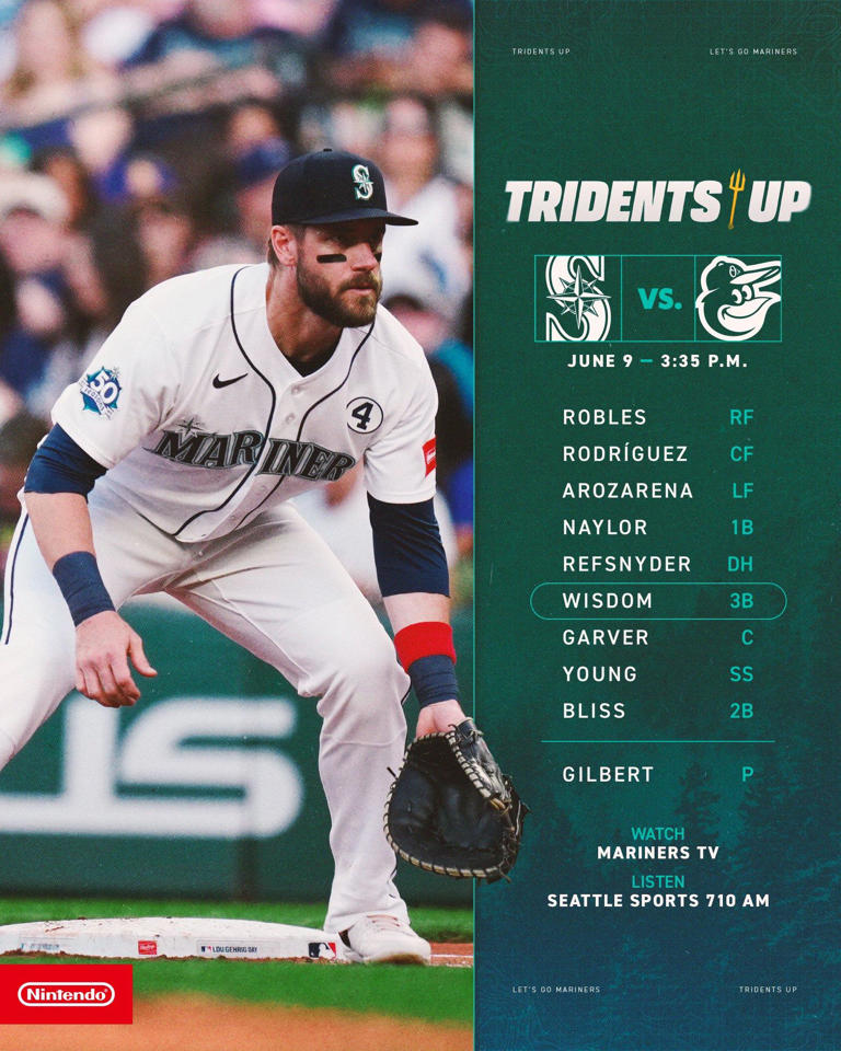 Mariners game preview #68, 6/9/26: SEA at BAL