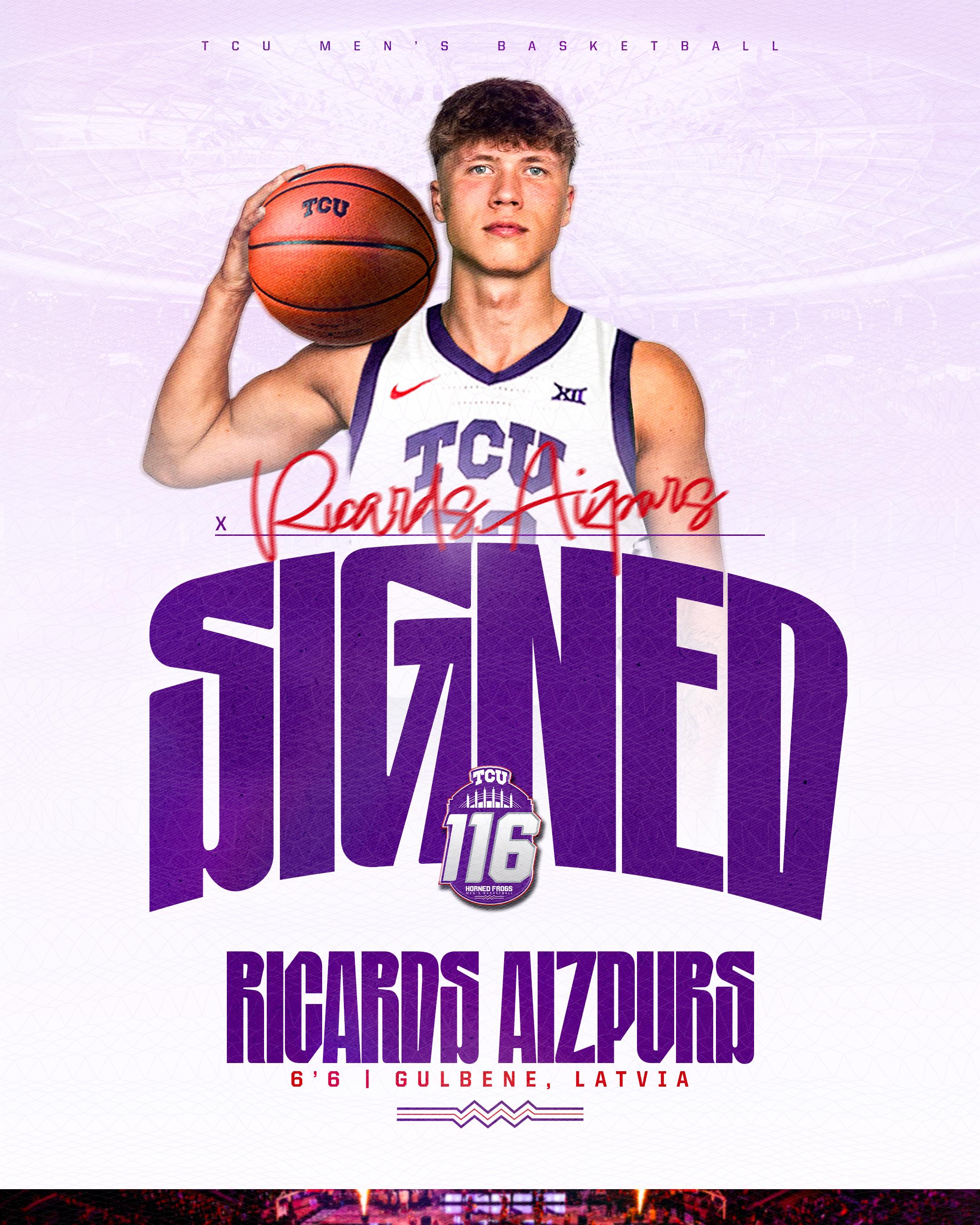 Men’s basketball: Latvian G Ricards Aizpurs signs with TCU