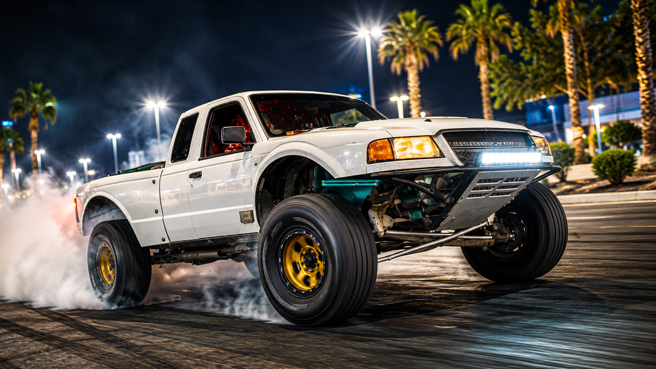 Did this wild car meet take over Las Vegas streets?
