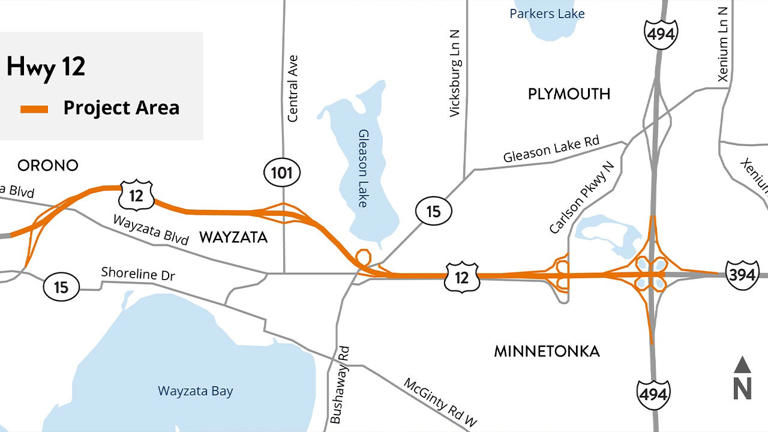 MnDOT warns of long-term ramp closures on Highway 12 starting this week