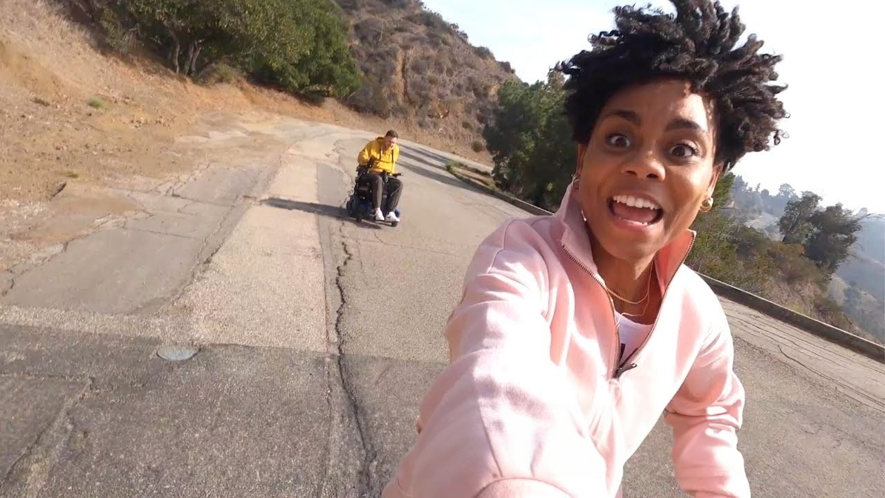 Taking on the Hollywood Sign trail in my wheelchair
