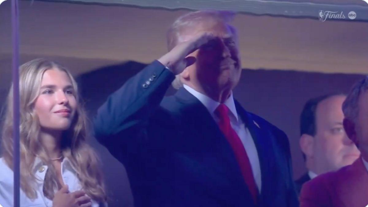 'Little narcissist' Kai Trump accused of smirking as she stands next to ...