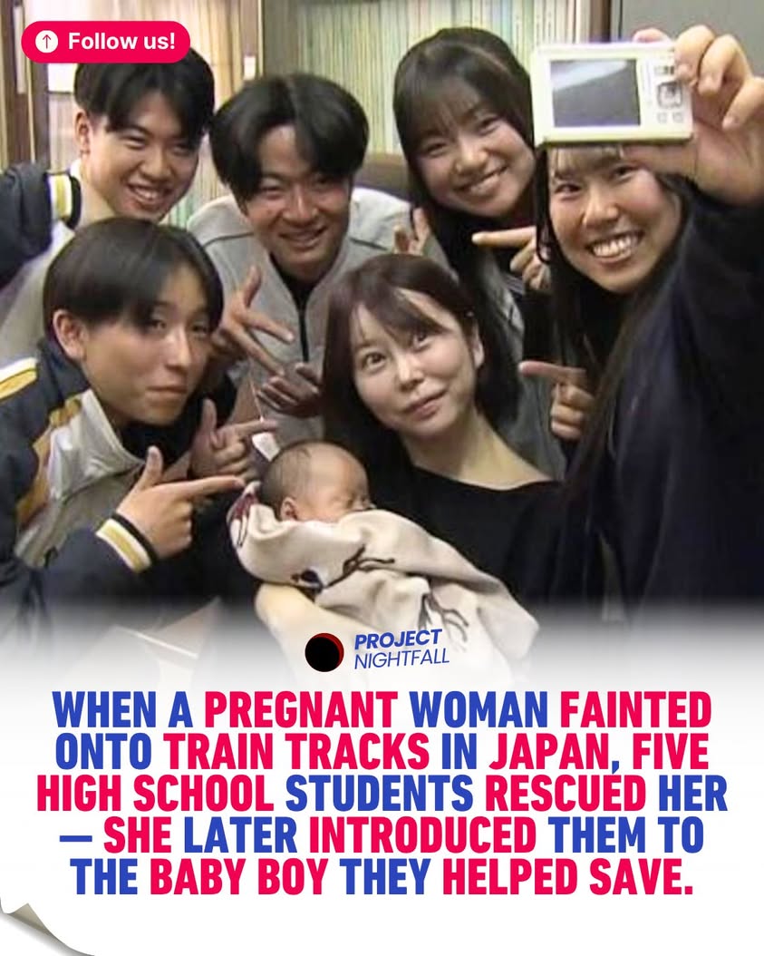 Teen heroes leap onto tracks to save pregnant woman; baby boy born on ...