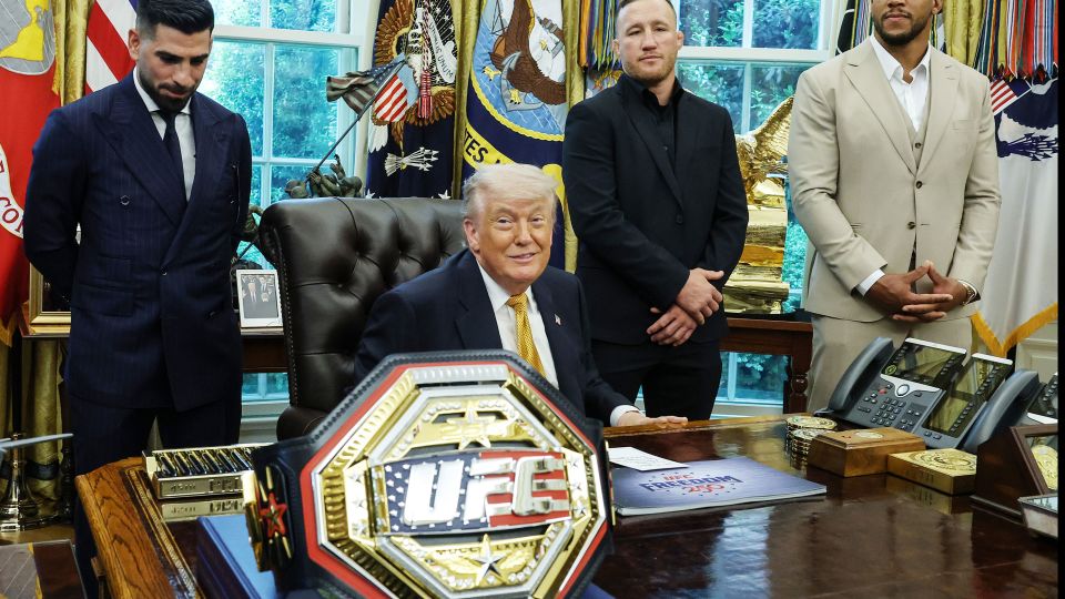 Trump family promotes coins commemorating White House UFC fight