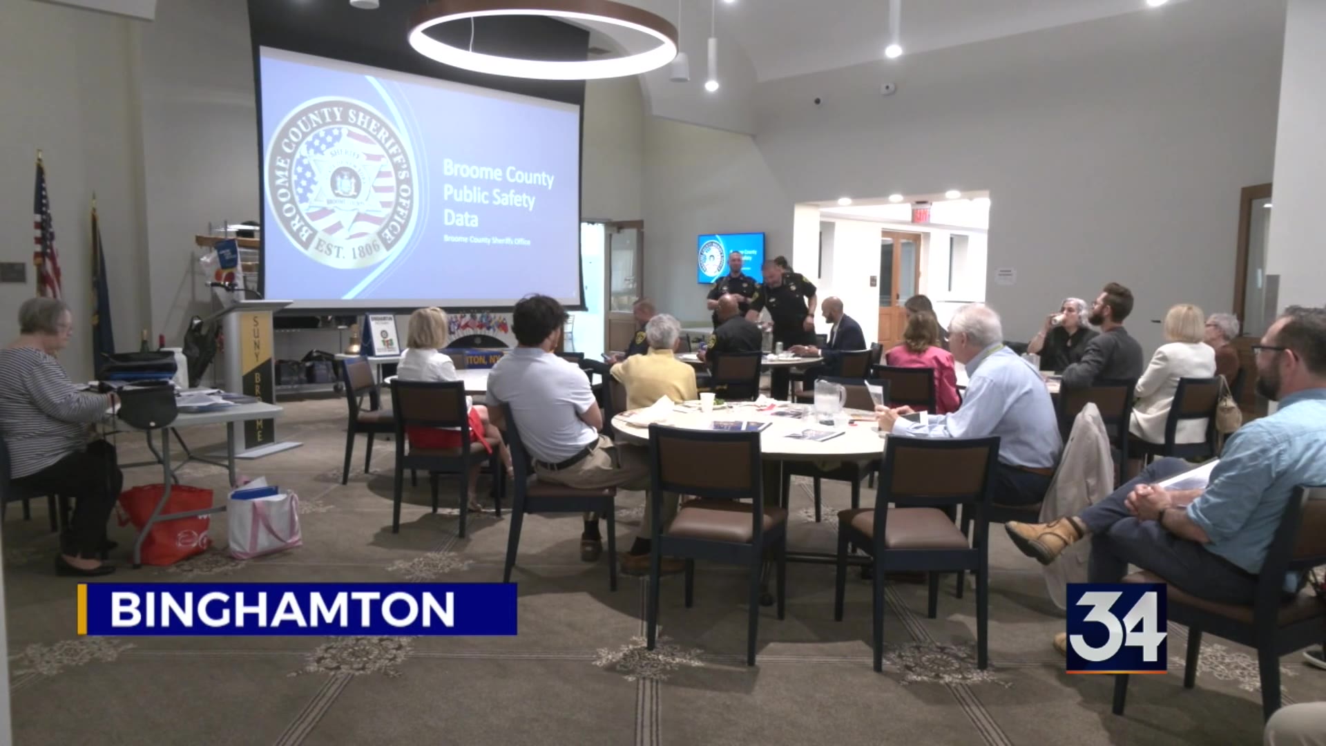 BC Sheriff Akshar presents at Binghamton Rotary