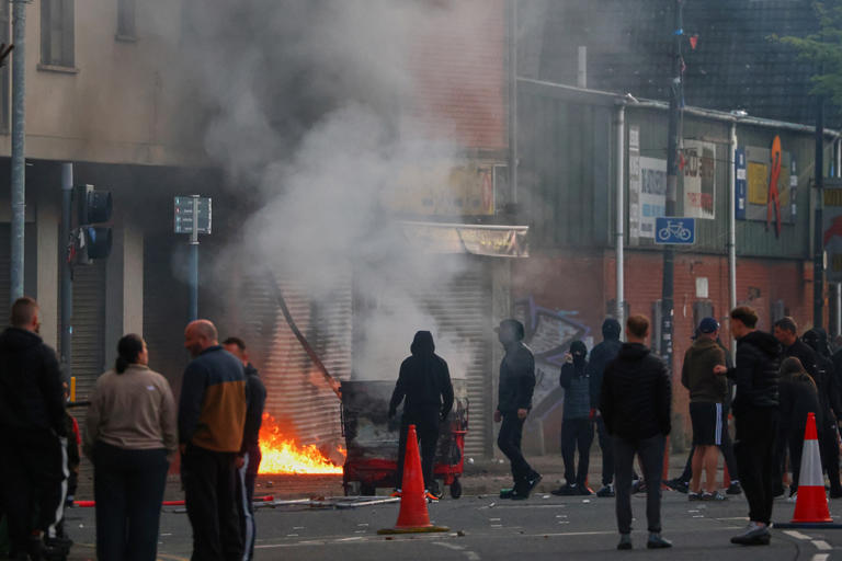 Hundreds rally against immigration in Belfast after 'sickening' knife ...