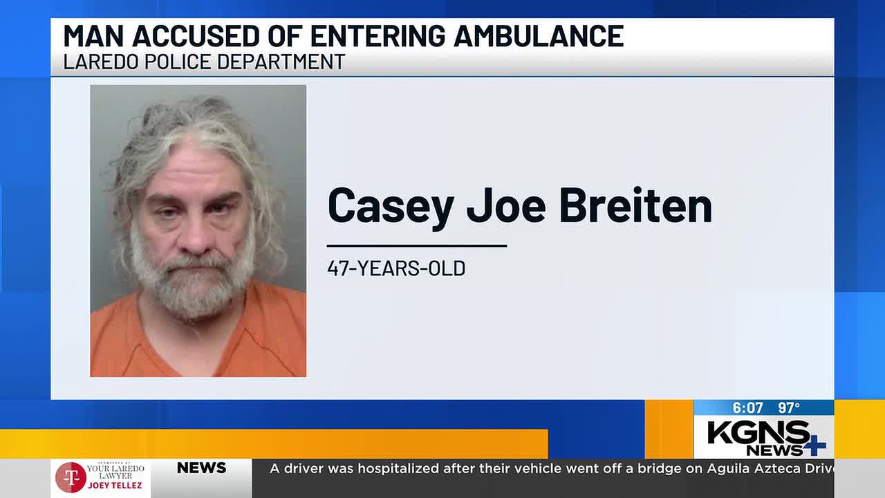 Man arrested after allegedly trying to drive unattended ambulance