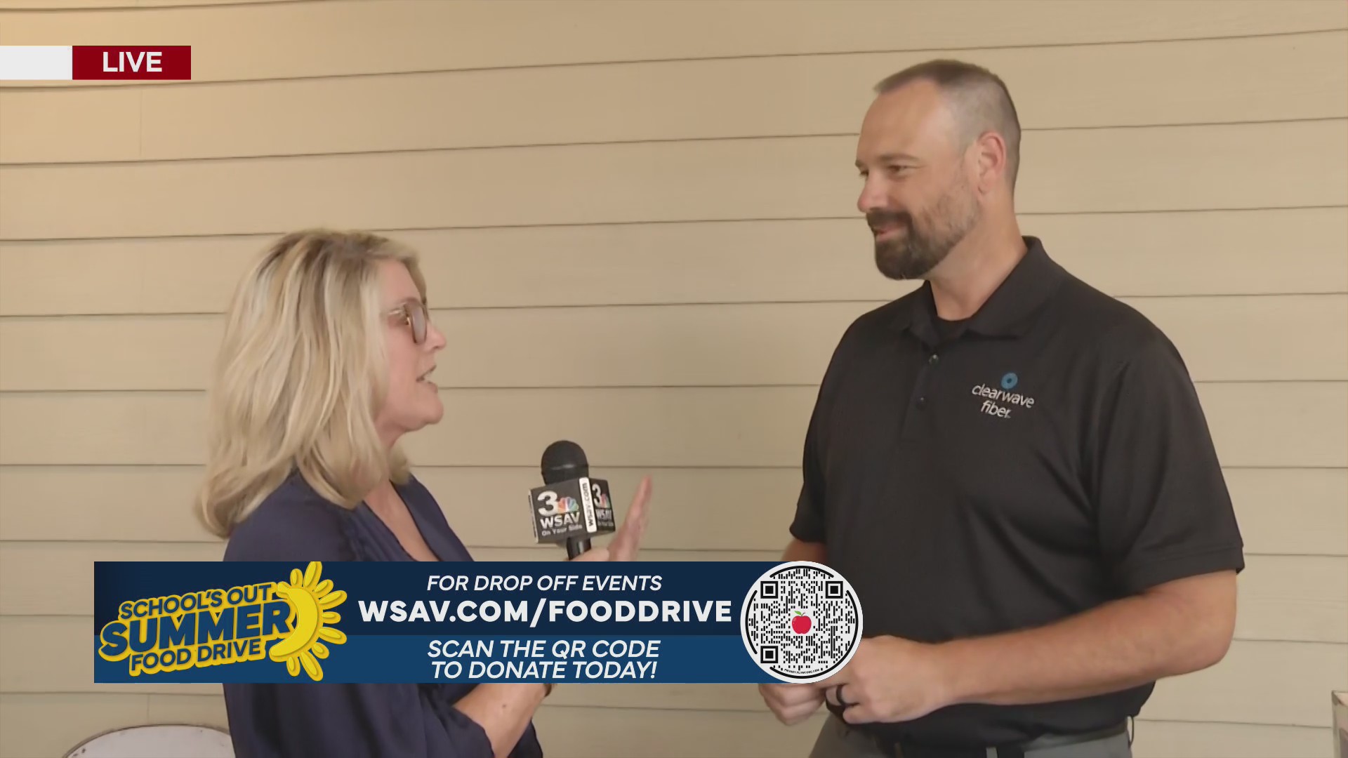 Food drive: Clearwave Fiber