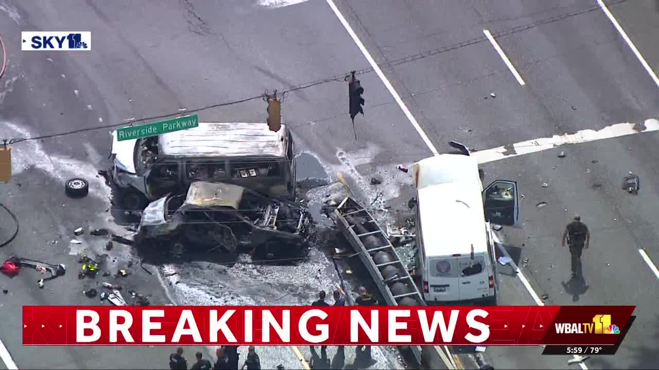 Driver of fleeing car dies in fiery crash in Belcamp, sheriff says
