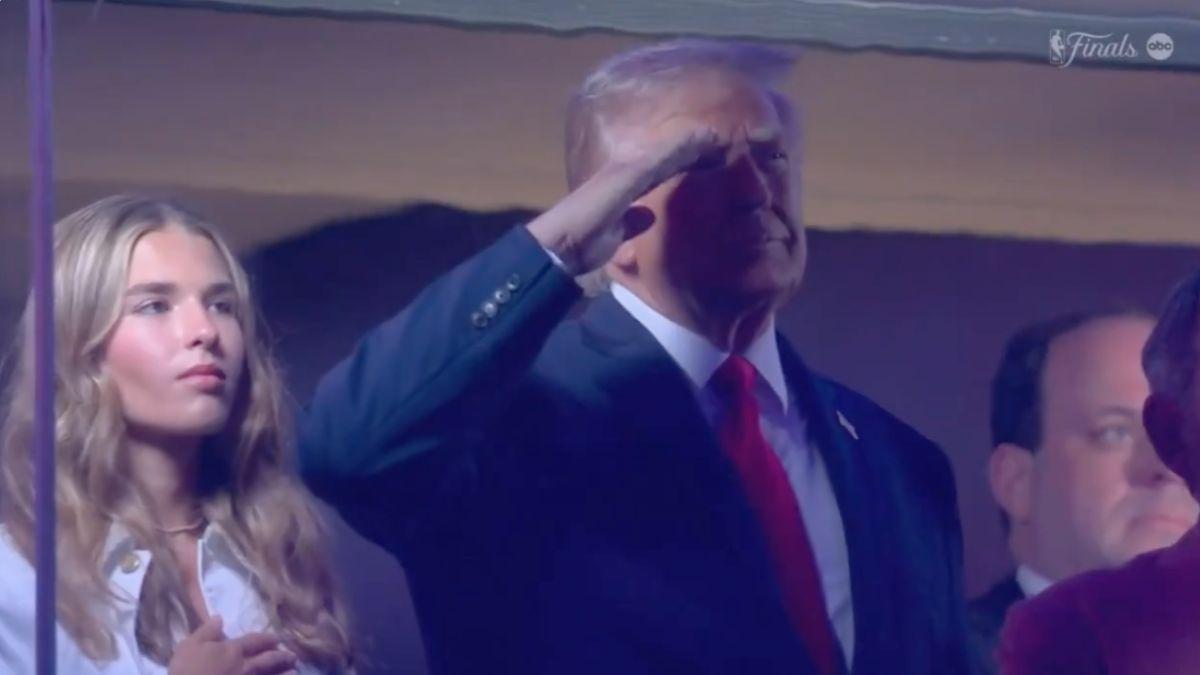 'Little narcissist' Kai Trump accused of smirking as she stands next to ...