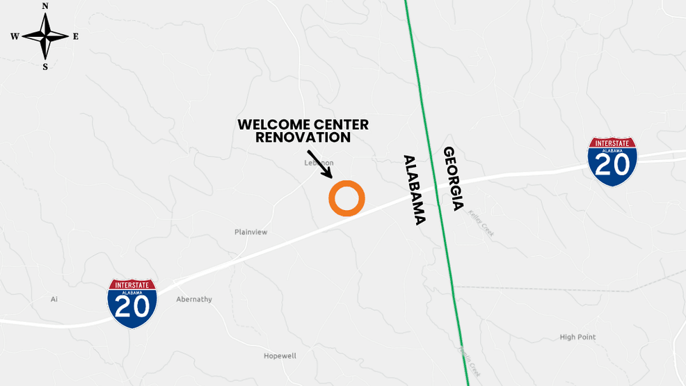 Renovated I-20 welcome center in Cleburne County nears completion