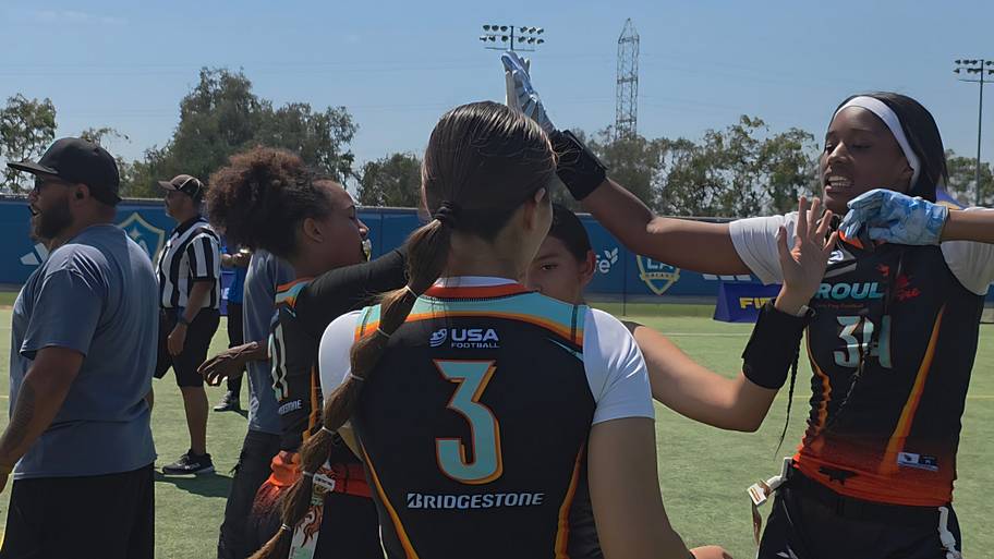 Girls flag football's Olympic future on display at Rams Community Club ...
