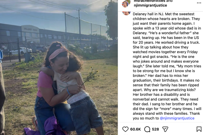 Ms. Rachel blasts family separation at ICE detention center visit