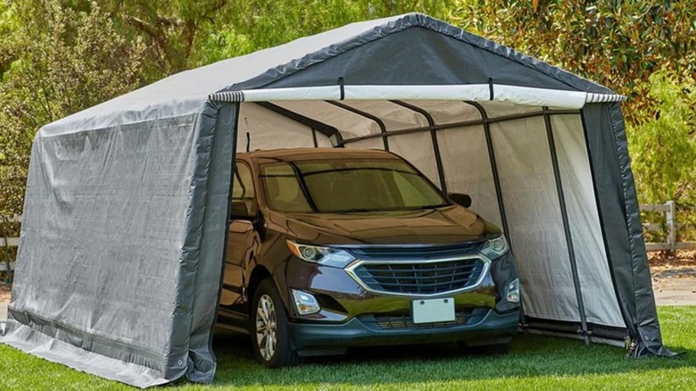 Harbor Freight's portable garage is a 'game changer' for storing ...