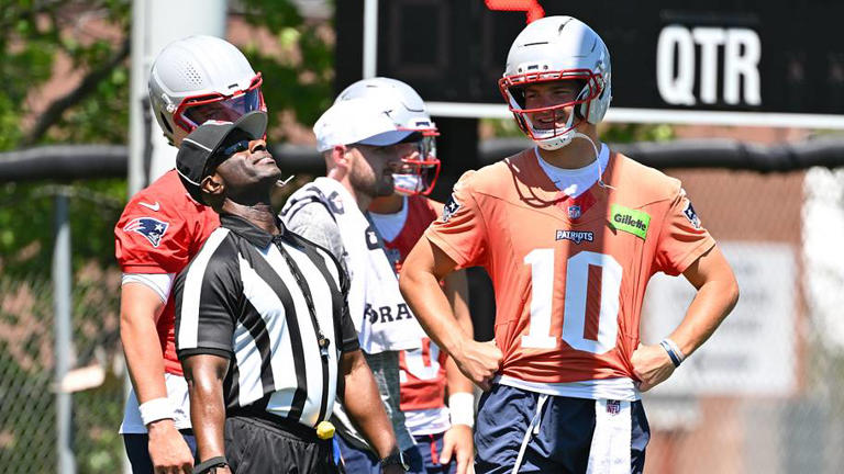 Patriots minicamp notebook: Drake Maye excellent, veterans return