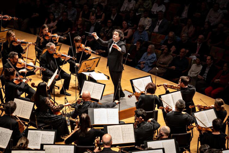 Dudamel's Disney Hall send-off became more than a mere party