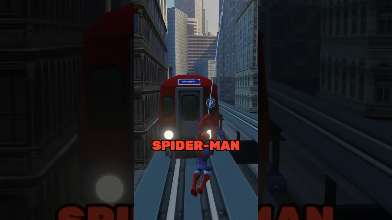 What happens if you hit the train while swinging with a web in Spider ...