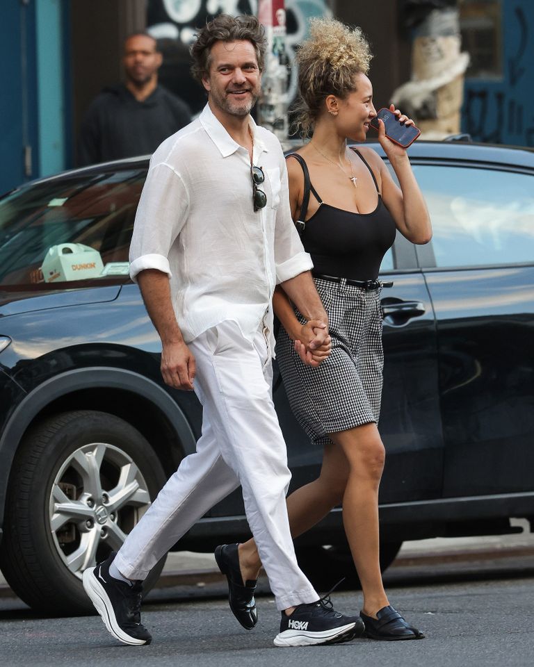 Joshua Jackson holds hands with model Olivia Burgess in NYC