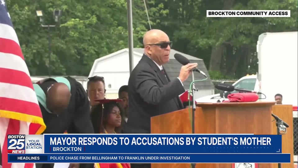 Brockton mayor responds after distraught mother disrupts speech at ...