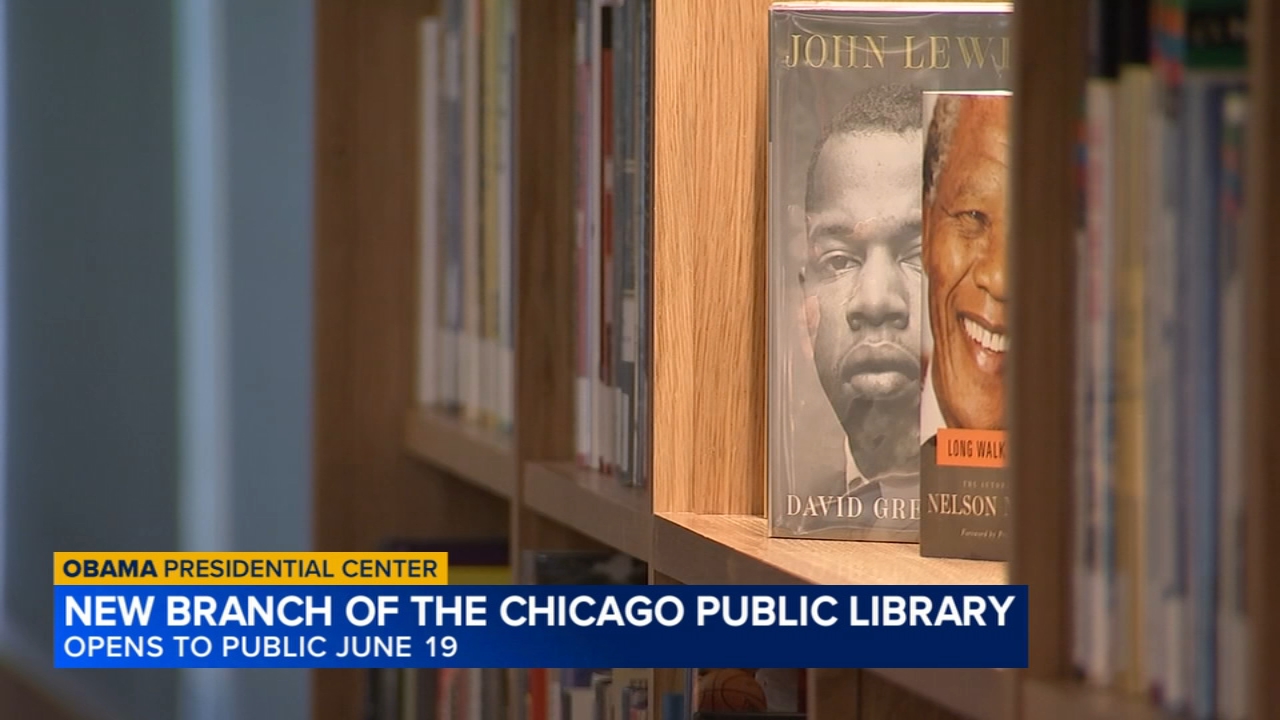 ABC7 gets sneak peek at new Chicago Public Library branch on Obama ...
