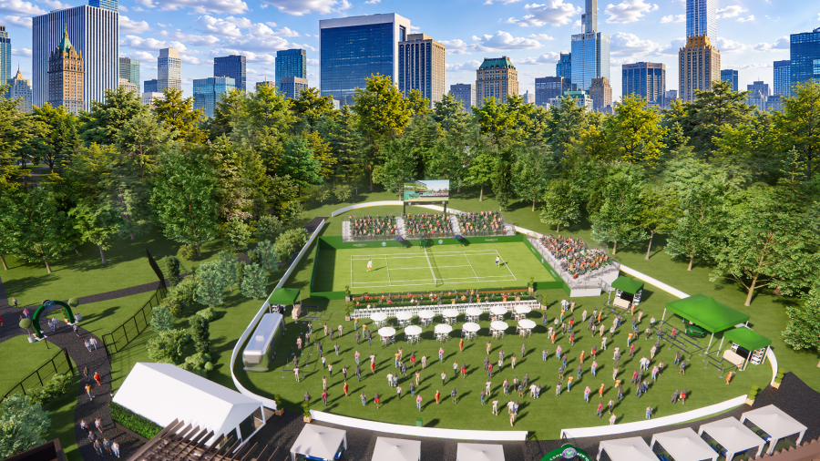 Iconic Wimbledon grass court coming to Central Park