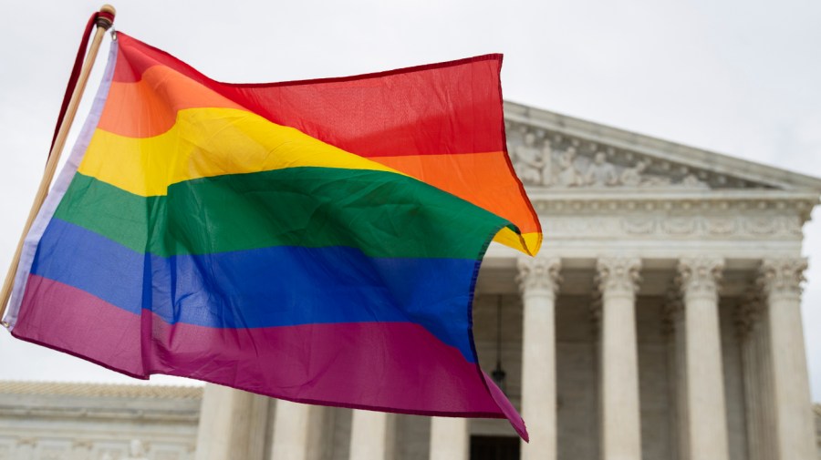David Archuleta, Monroe Alise participating in Capital Pride Parade